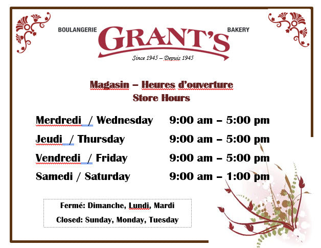 Grant’s Bakery | High quality, artisan-style food products